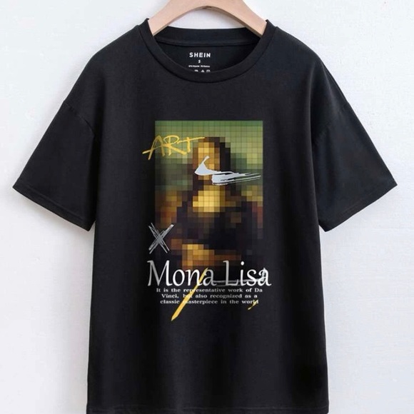 SHEIN | Shirts | Mona Lisa Art Graphic Tee | Poshmark